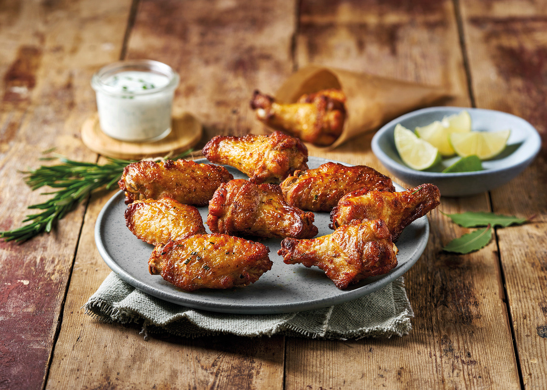 Comprar Alitas de pollo mediterráneas 5382 - Carne online | Bofrost