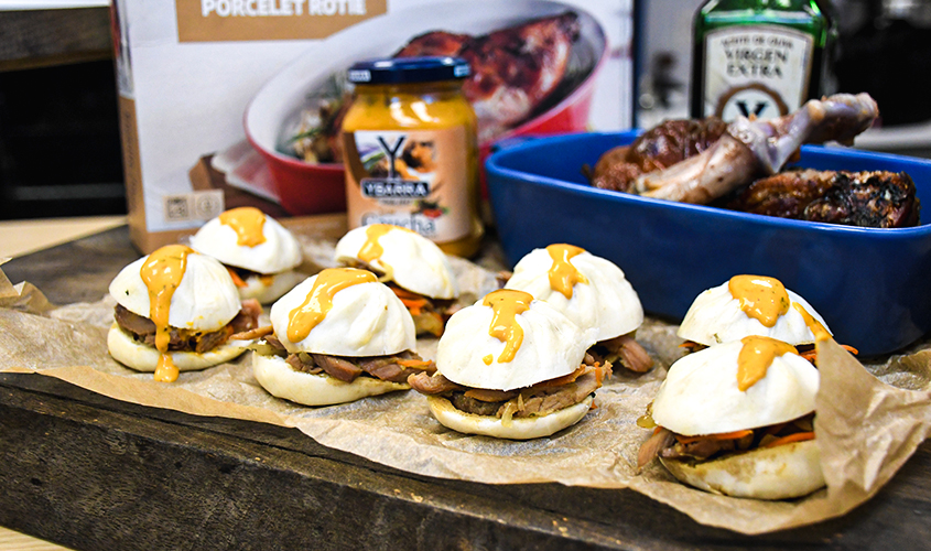 Receta Pan Bao de cochinillo asado con vinagreta de gaucha | Bofrost